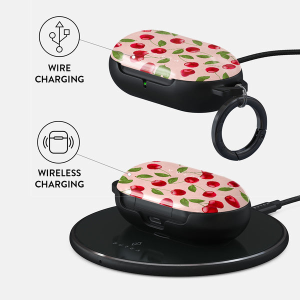 Afternoon Treat - Cherry Samsung Galaxy Buds Case Cover | BURGA