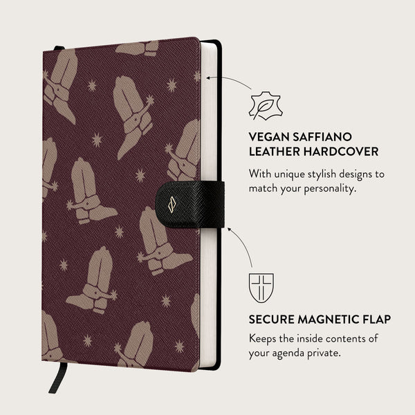 Howdy - Saffiano Leather Journal Notebook | BURGA